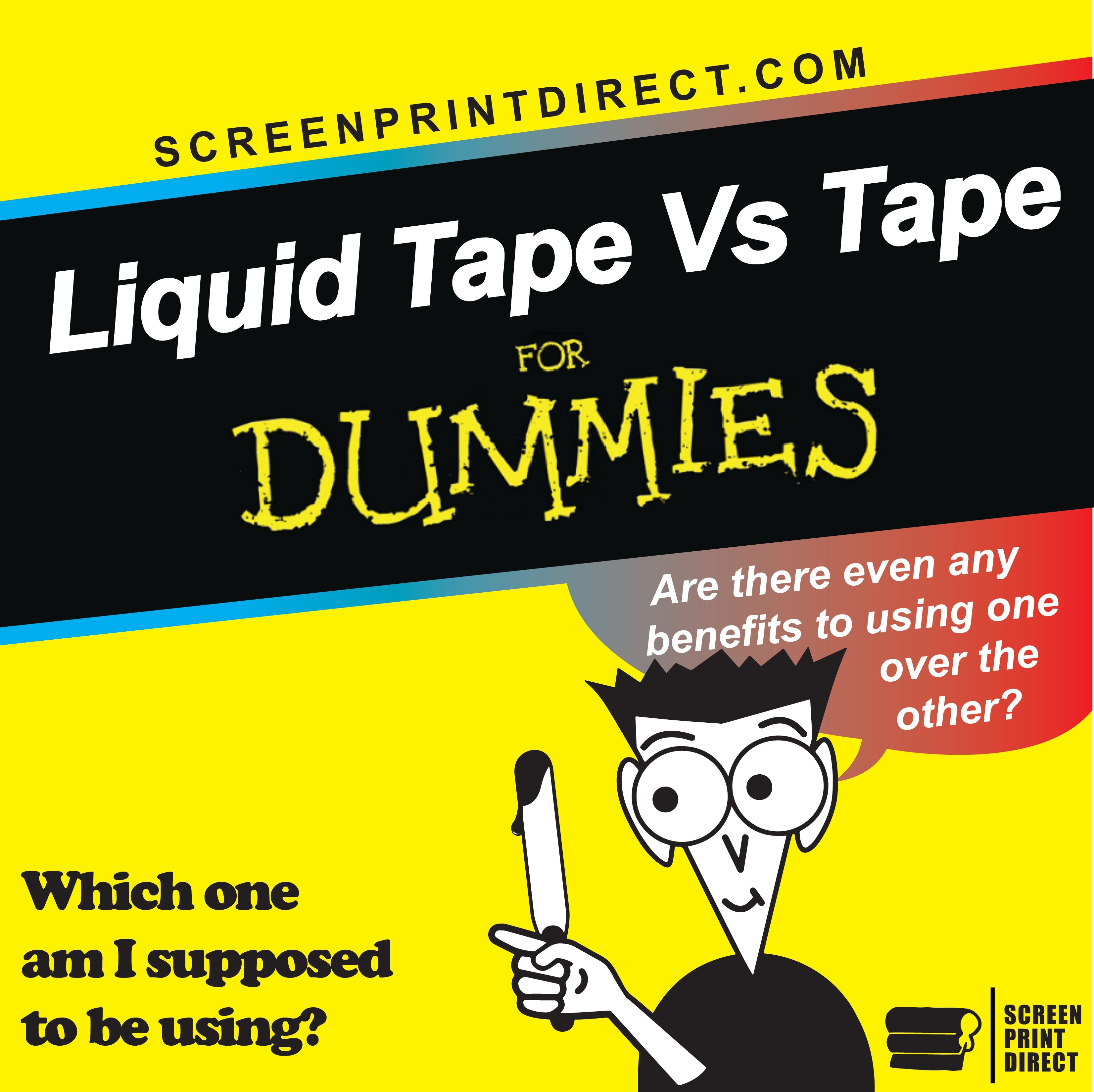 Screen Printing 101: Liquid Tape Vs. Traditional Tape– Screen Print Direct