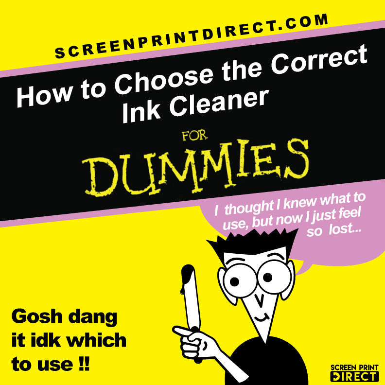 How to Choose the Correct Water-based or Plastisol Ink Cleaner | Screen ...