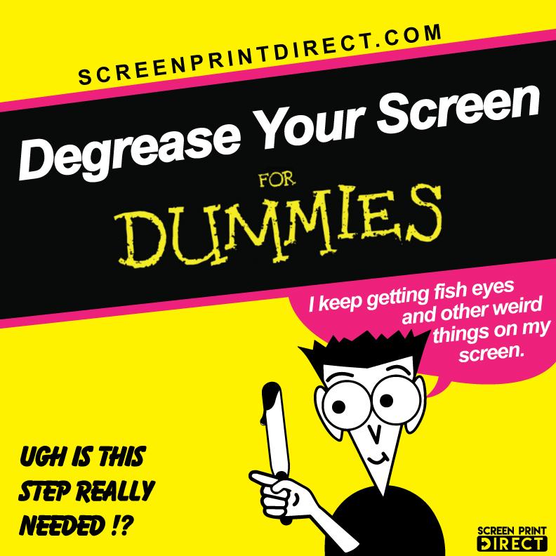 To Degrease or Not Degrease Your Screens | Screen Print Direct