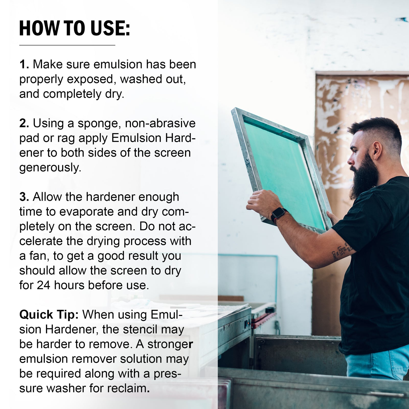 Ecotex® Screen Printing Emulsion Hardener | Screen Print Direct