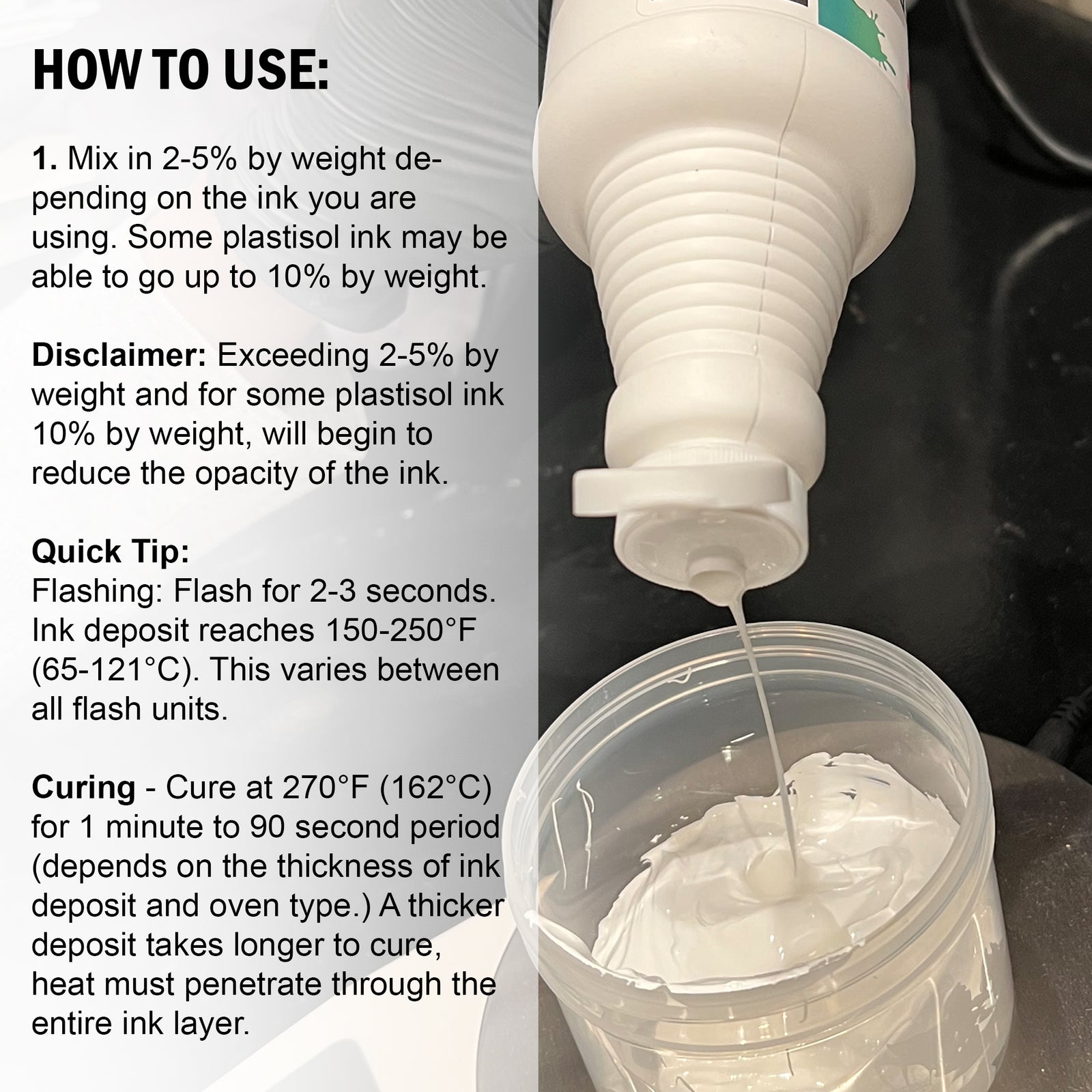 Rapid Cure Plastisol Ink Reducer | Screen Print Direct